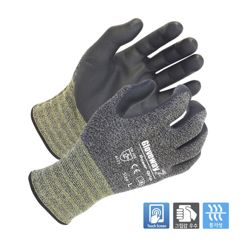 Gloveway 주에스비더블유 작업장갑안전장갑베임방지장갑코팅장갑이중코팅장갑방수장갑기름장갑여름장갑겨울장갑